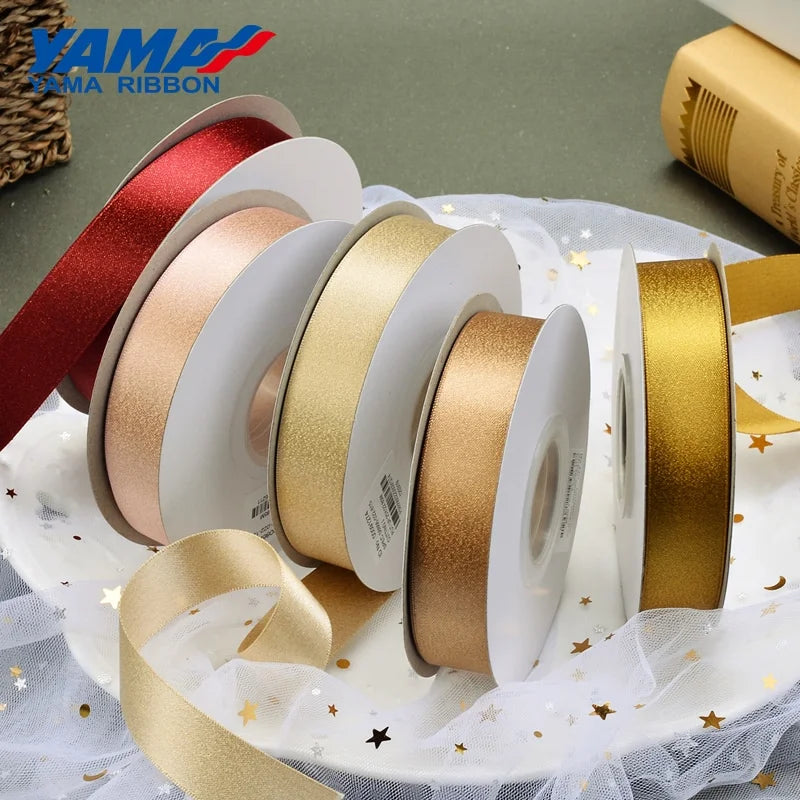 YAMA Polyester Gold Purl Satin Ribbon 28866 – YAMA RIBBON